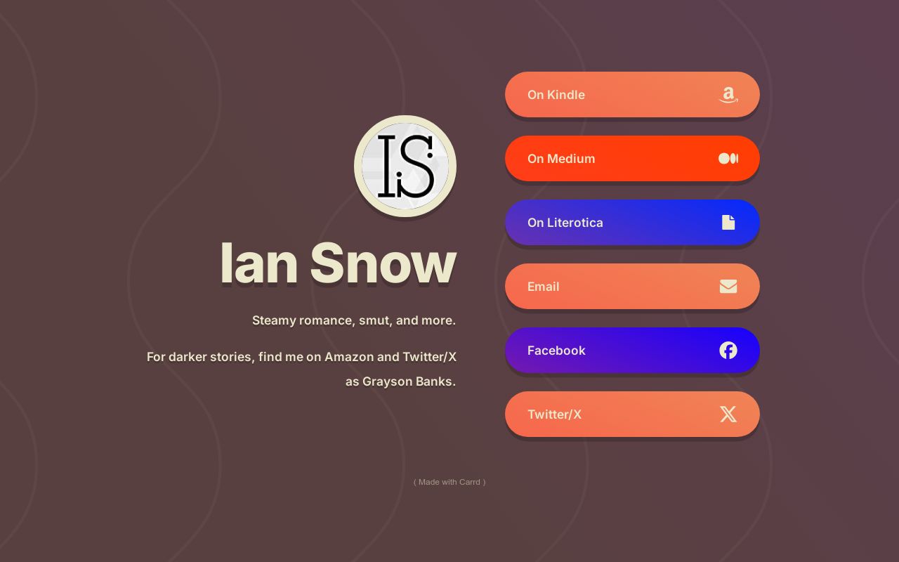 Ian Snow, Writer